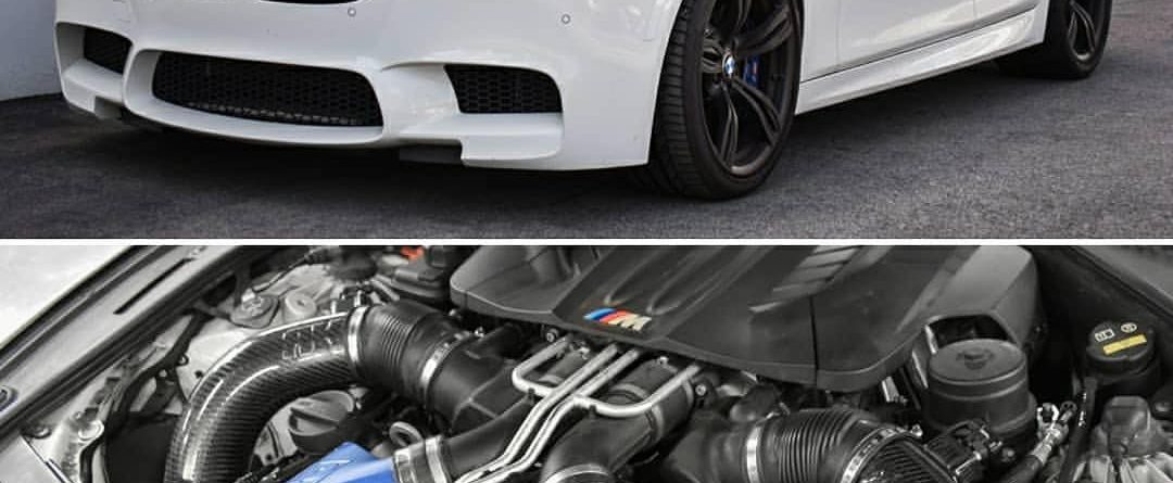 X charge air coolers installed on this 700-whp F10 M5 Done by ...