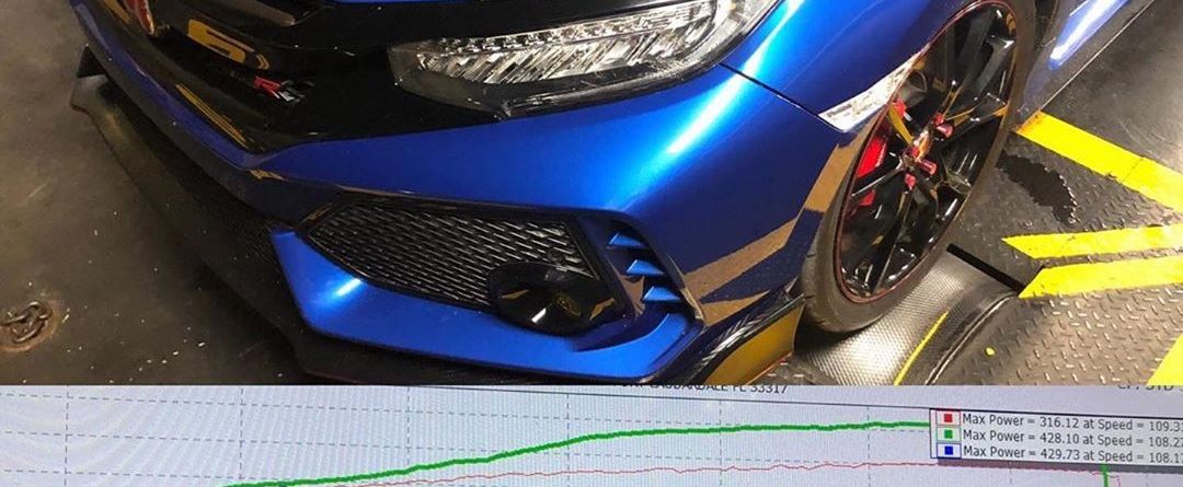 Another repost from FK8 Type R running our Pure 550 Turbo ・・・ Big power ...